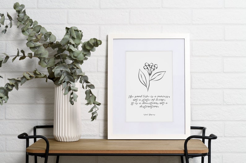 Carl Rogers Quote Printable Poster - Therapy Office Decor, Psychologist ...