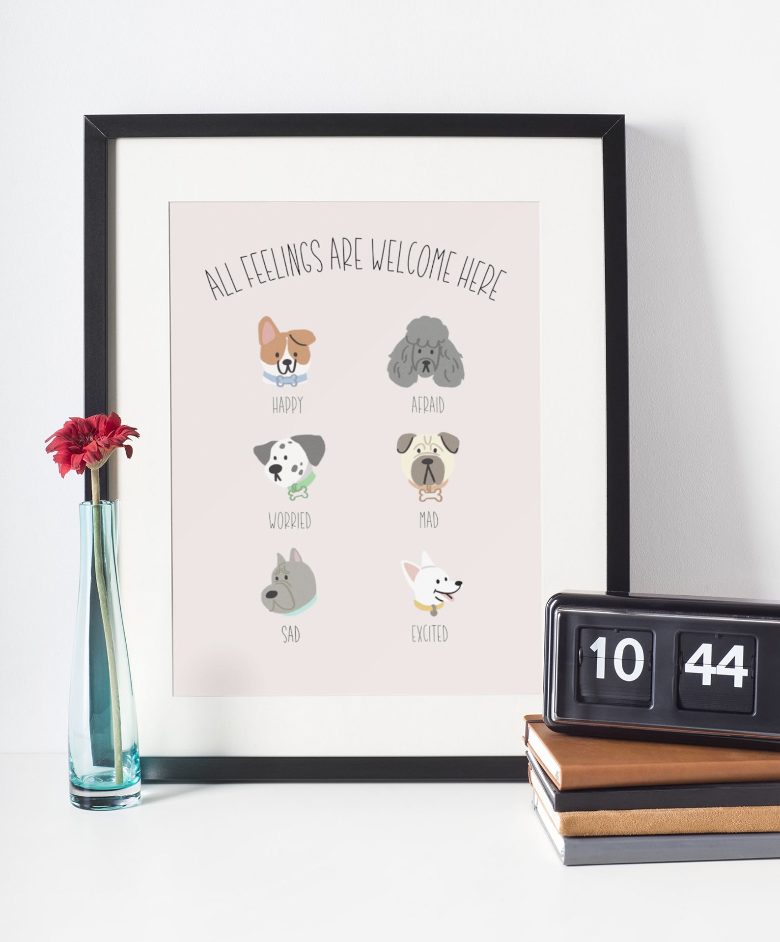 Dog Emotion Poster, Feelings Chart | How Are You Feeling Today ...