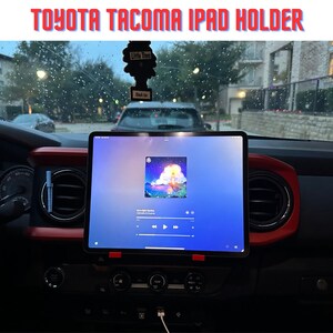 Toyota Tacoma 3rd Gen iPad Holder: Car Camping Tablet Mount (stationary ...