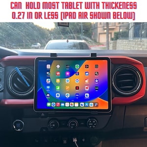 Toyota Tacoma 3rd Gen iPad Holder: Car Camping Tablet Mount (stationary ...