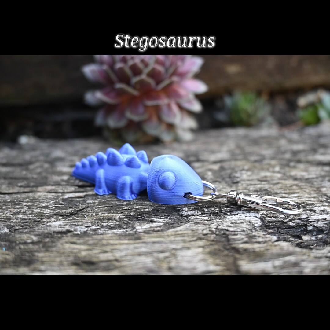 Stegosaurus Keychain - Etsy