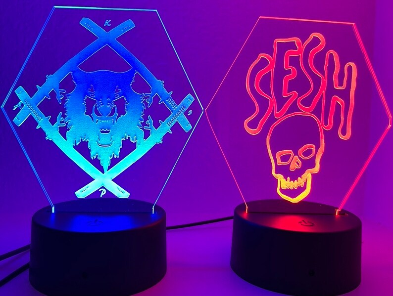 Custom Acrylic LED Lights - Etsy