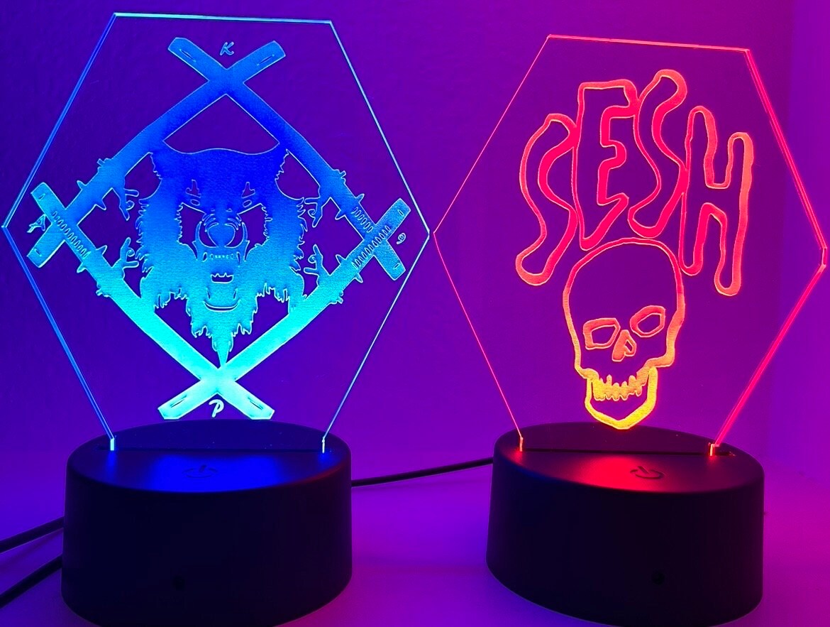 Custom Acrylic LED Lights - Etsy