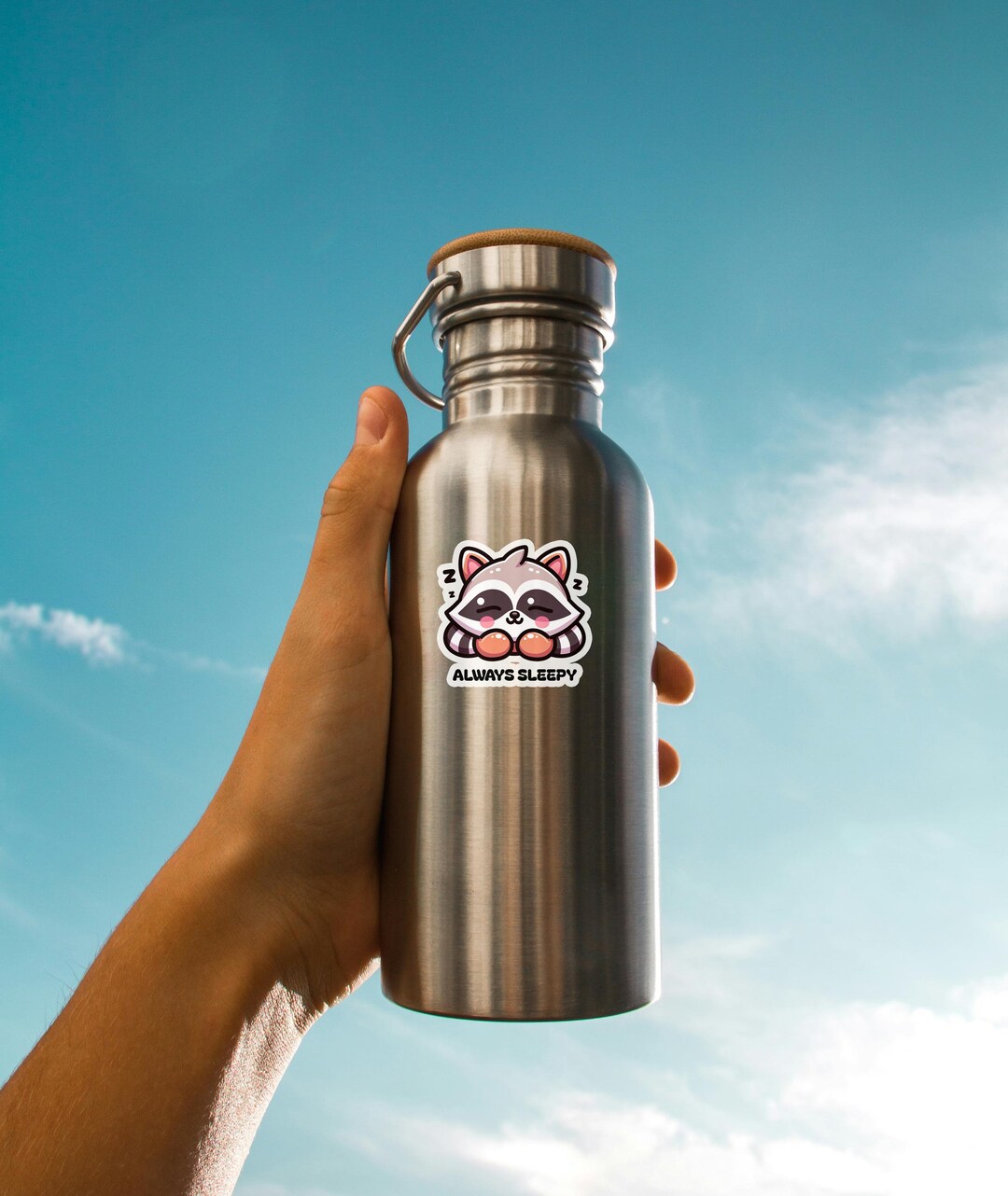 Always Sleepy Sticker. Sleepyhead Sticker, I Love Sleep, Raccoon ...