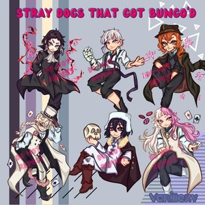 Anime Dogs That Are Strays but Also Bungo'd // Single Epoxy Glitter ...