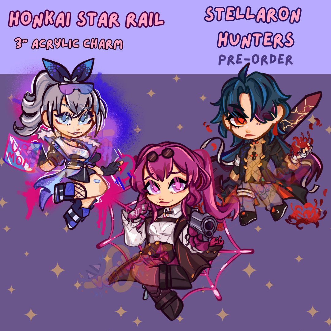 Honkai Star Rail HSR Stellaron Hunters 3 Acrylic Glitter Epoxy - Etsy