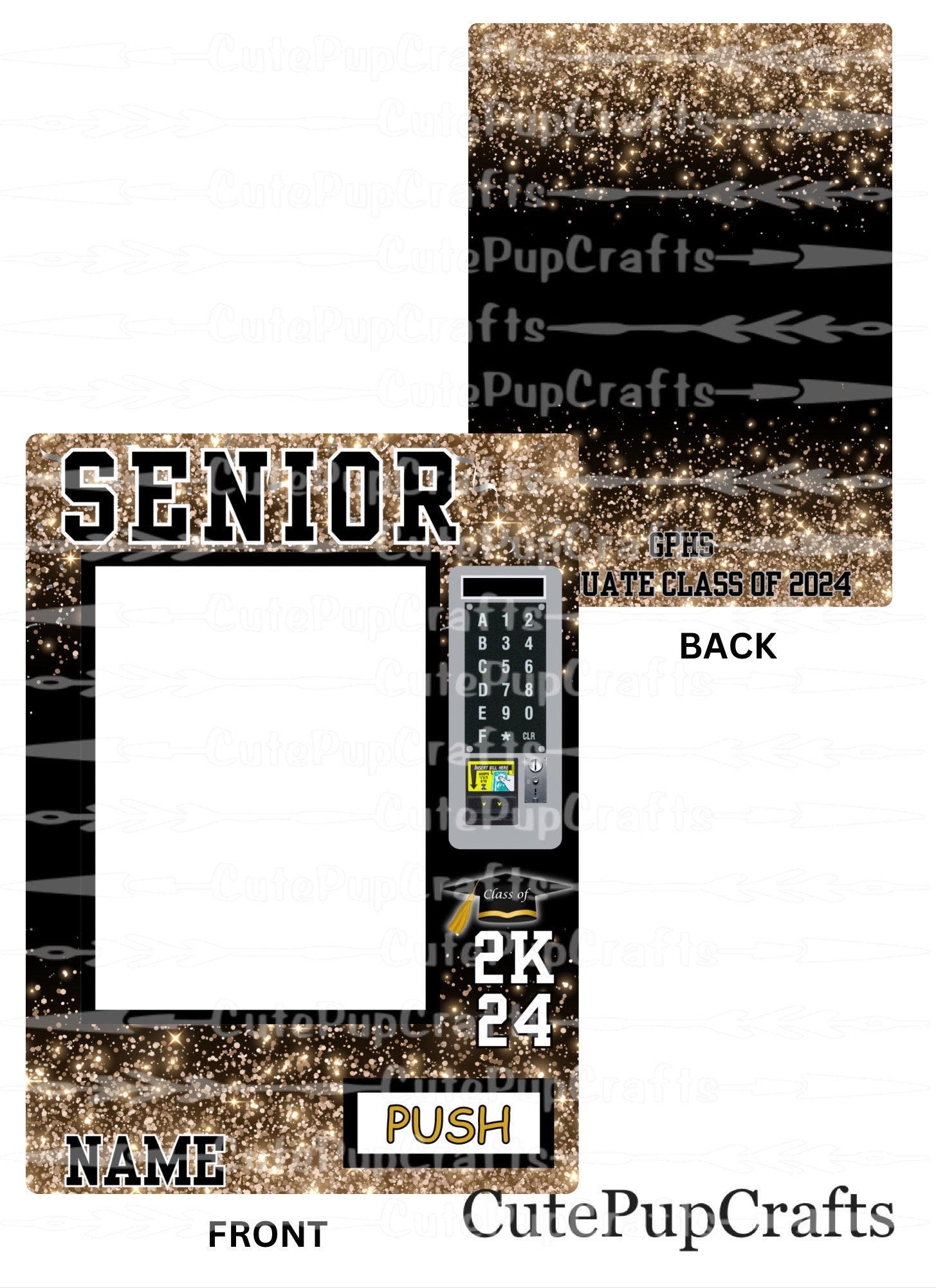 Senior Graduation Vending Machine Gift Box - Etsy