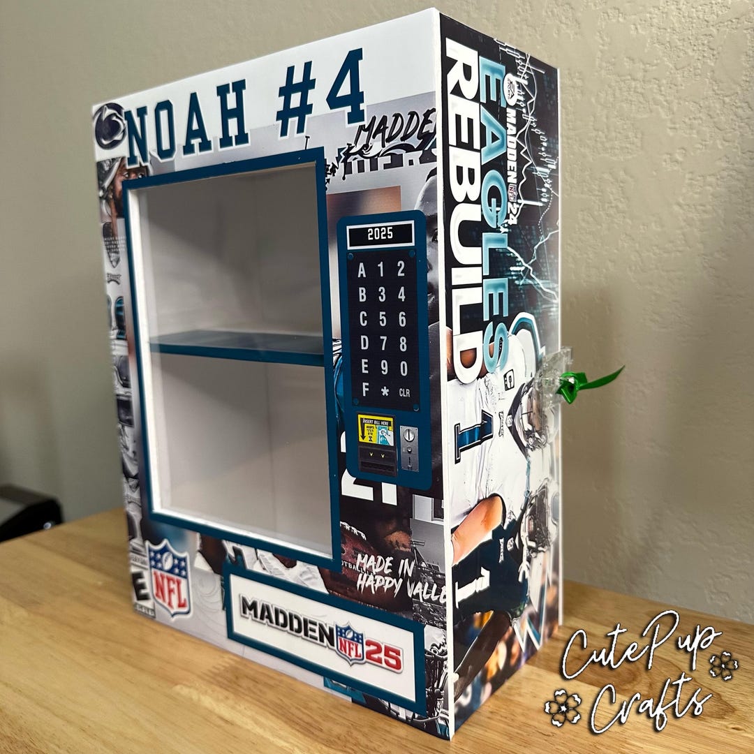 Personalized FOOTBALL THEME Vending Machine Gift Box - Etsy