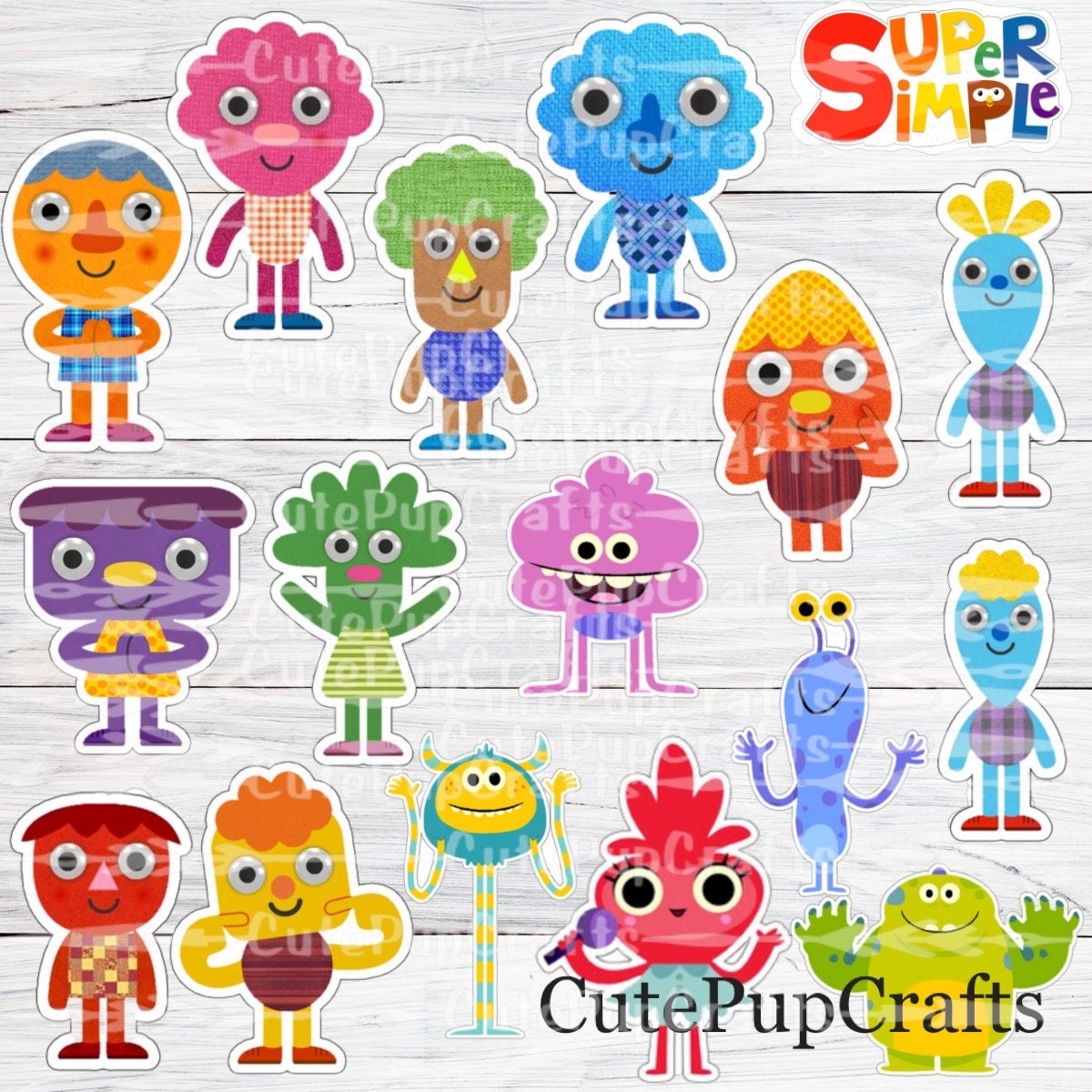 Super Simple Song Cupcake Toppers - Etsy