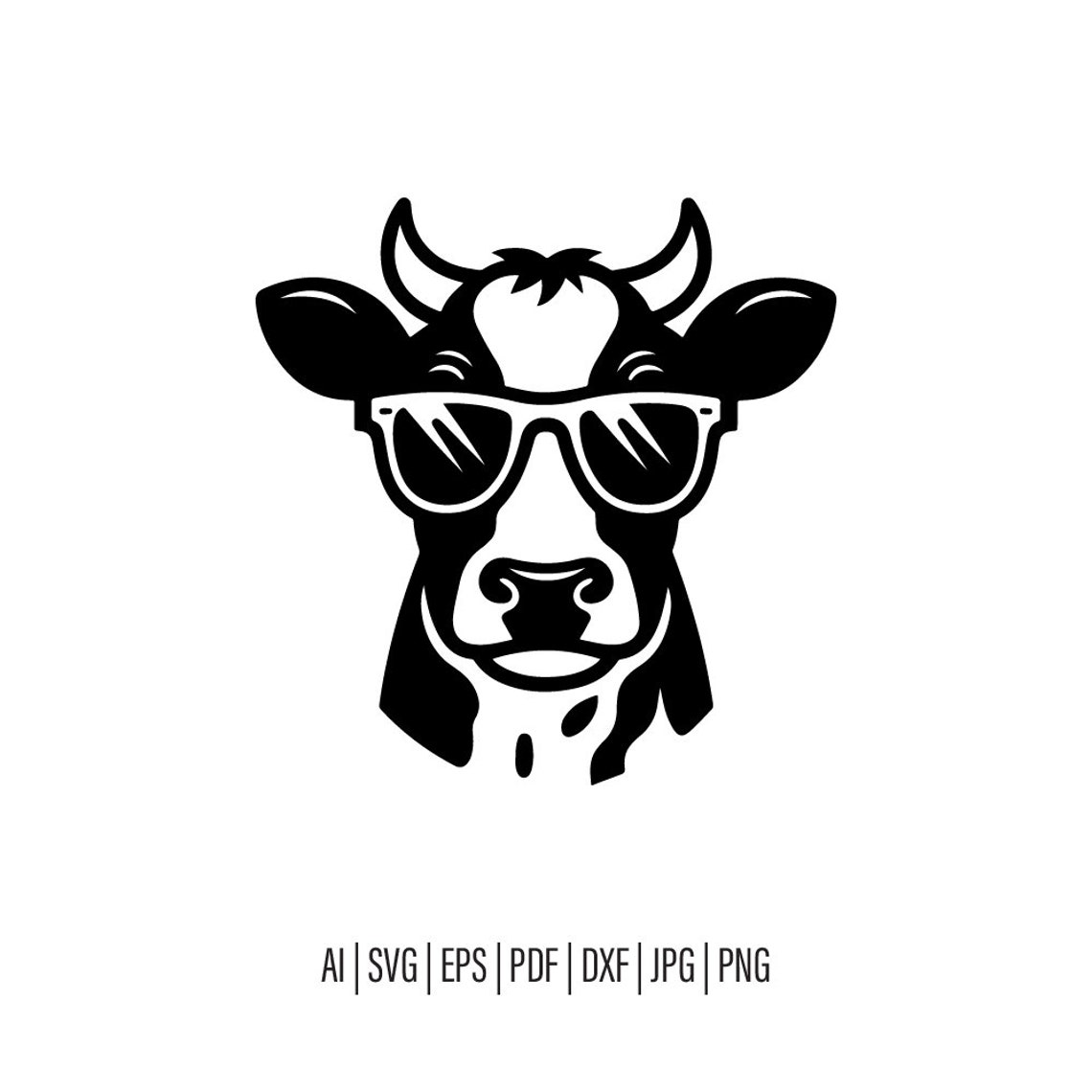 Cow Monogram Svg, Vector Cut File Cricut, Silhouette, Decal, Sticker ...