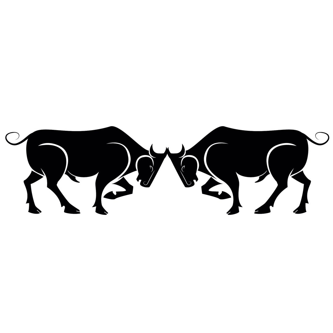 Bull Fight Instant Download SVG, PNG, EPS, Dxf, Jpg Digital Download - Etsy
