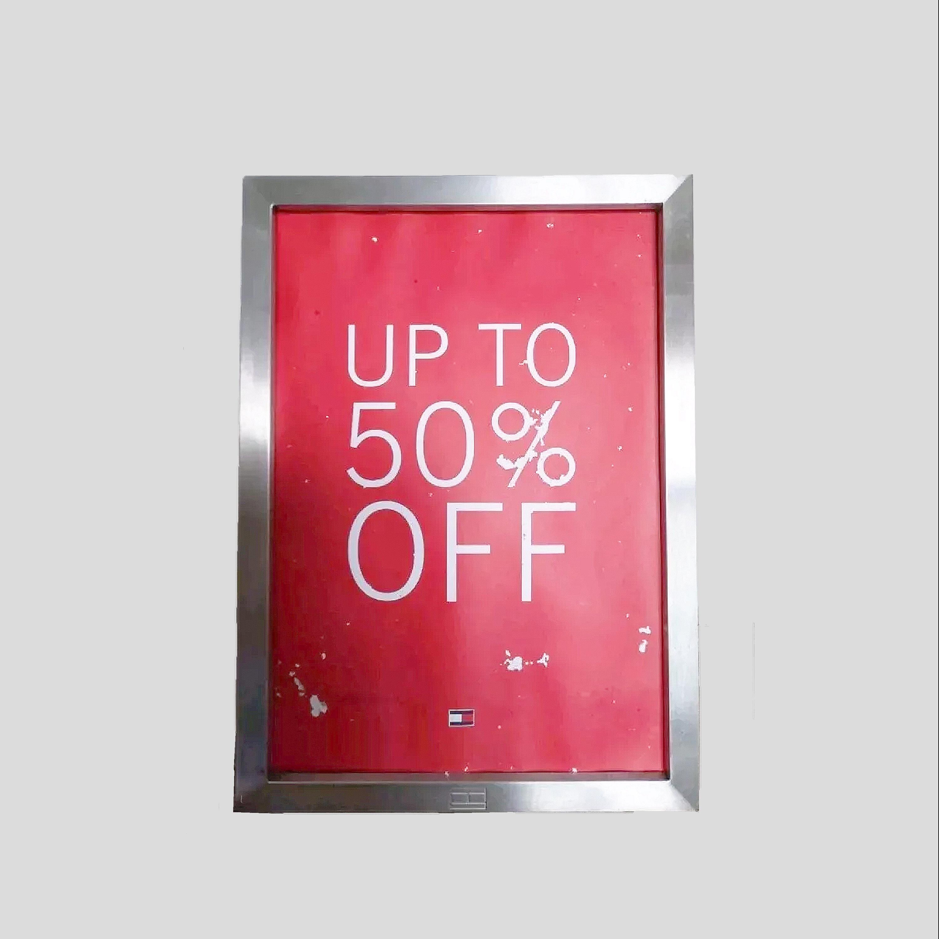 Tommy Hifliger Official Ex-shop Display Stainless Steel Metal Frame A4 Size RARE - Etsy