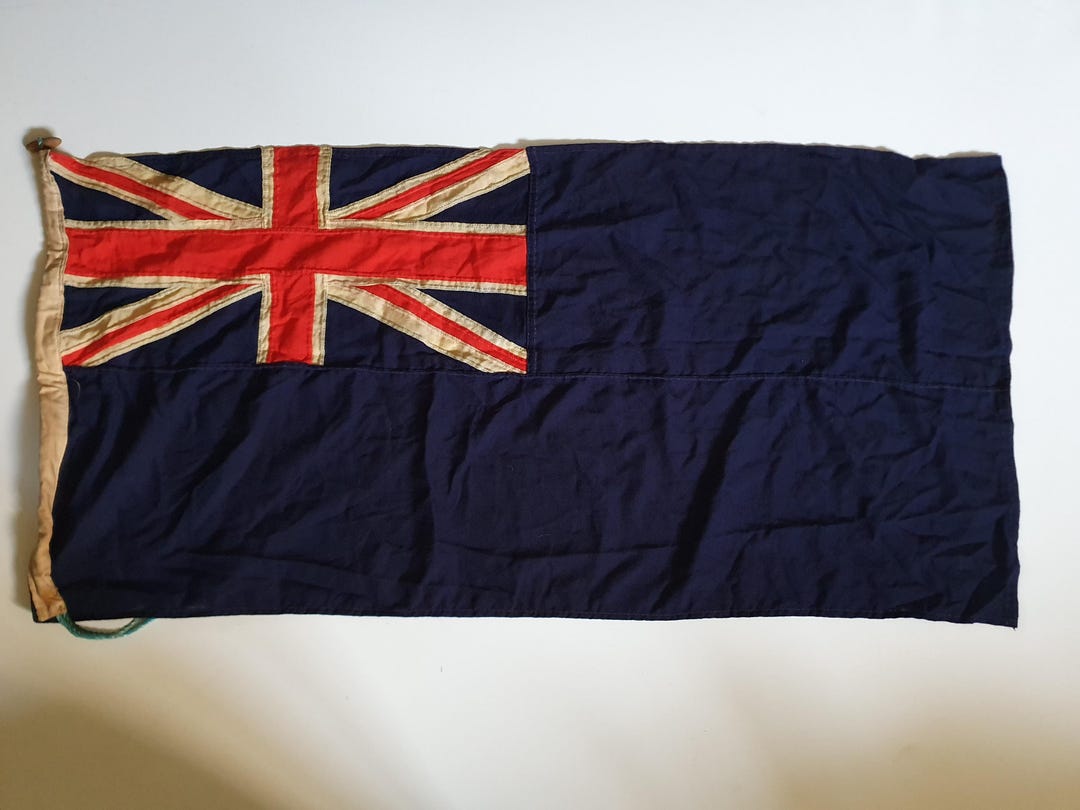 Antique Vintage Blue Enisgn British Flag Naval Empire UK Memorabilia - Etsy