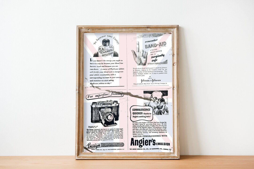 Vintage British Newspaper Poster Art Print Historical Home Decor - Etsy