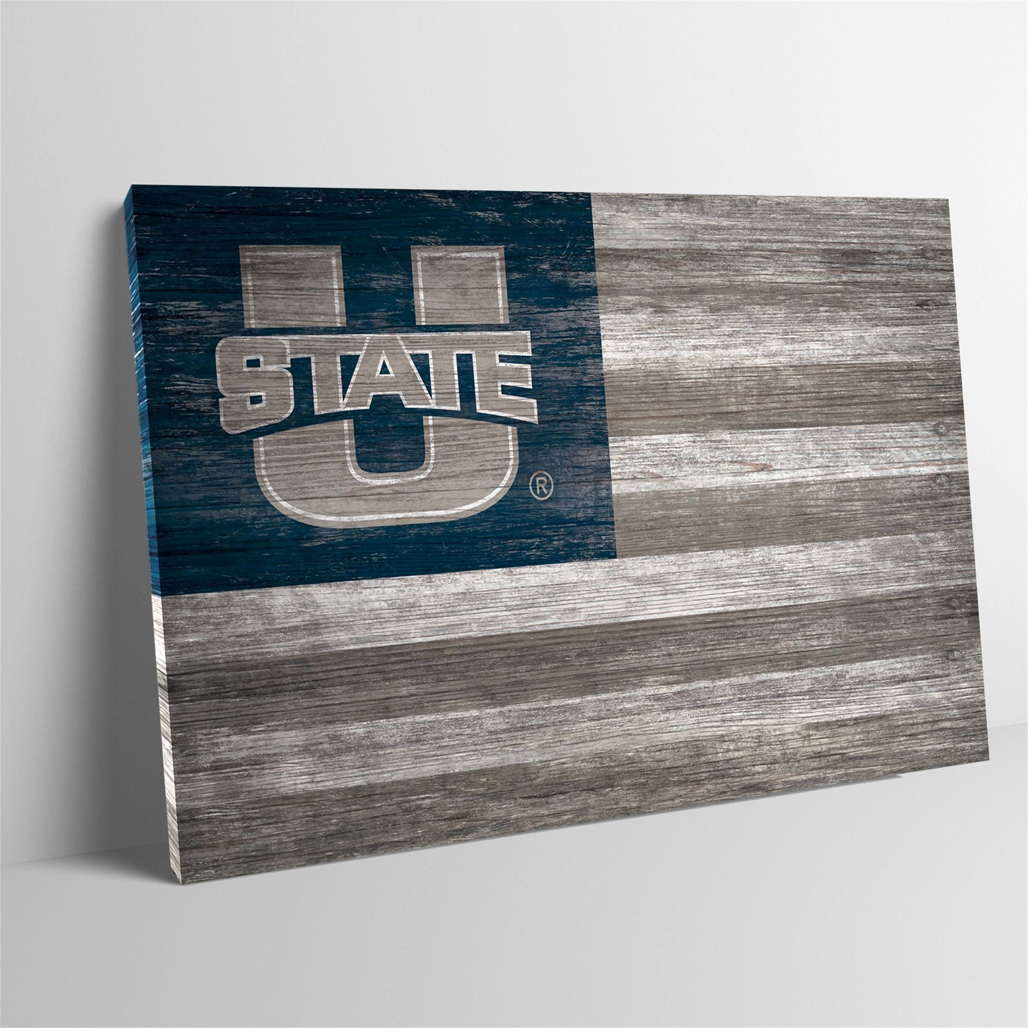 NCAA Utah State Aggies NCAA Flag Print NCAA Sport Print - Etsy