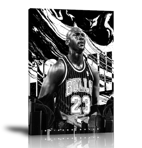 Michael Jordan Black And White Poster