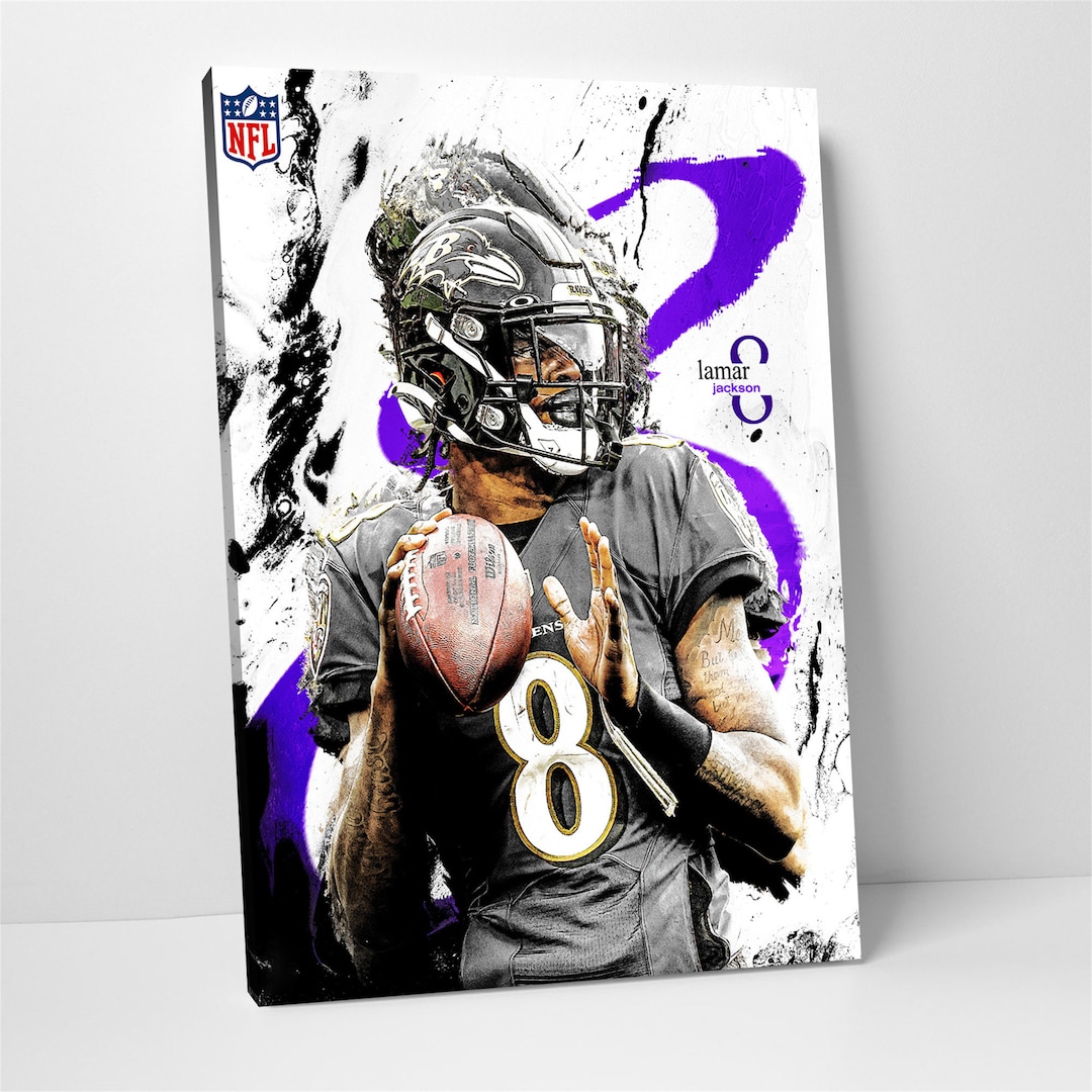 Lamar Jackson Poster Baltimore Ravens NFL Sports Print - Etsy