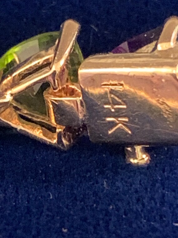 Vintage Bracelet. Tennis Triad Friendship, solid 14K … - Gem