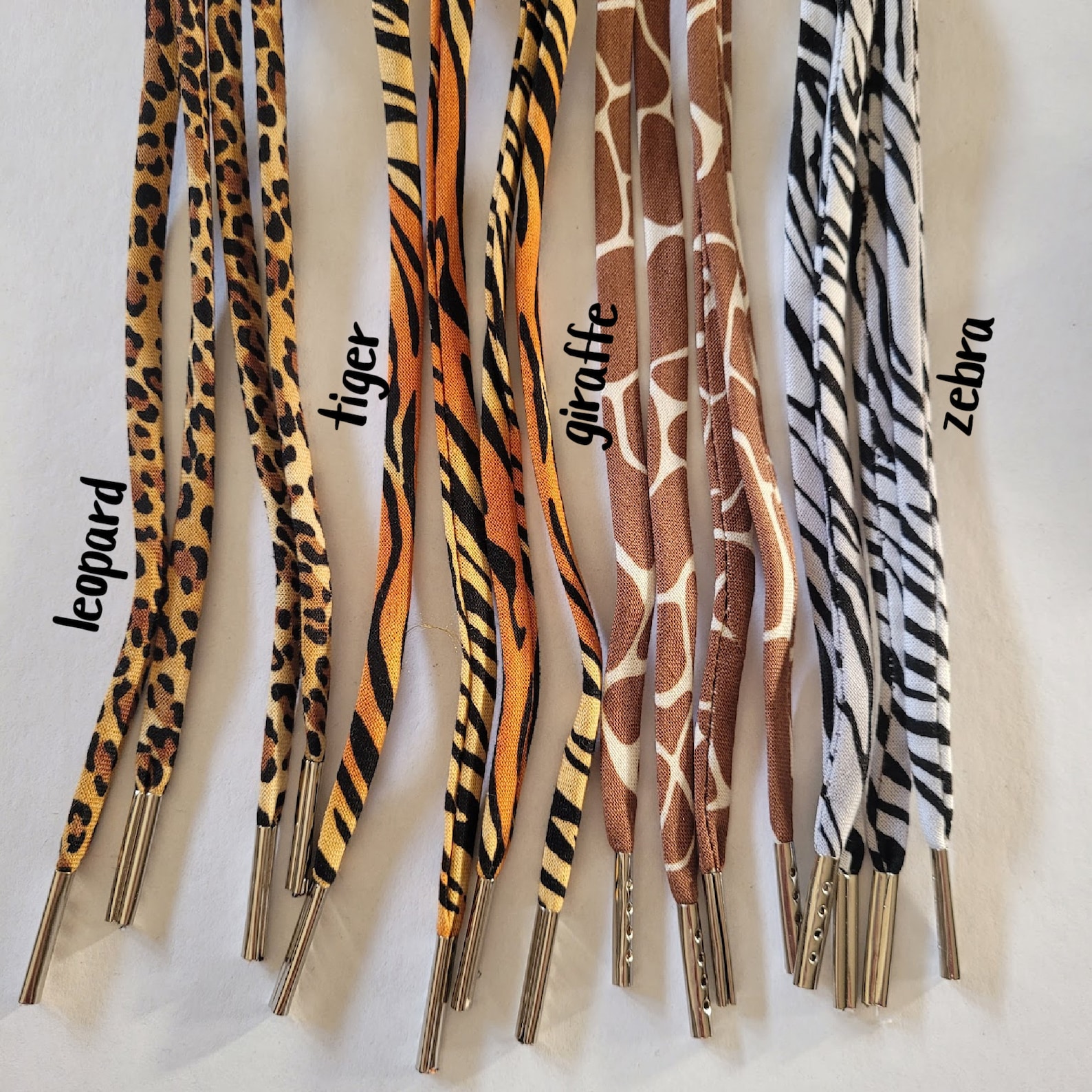 Cute Shoe Laces - Metal Tips - Adults & Kiddos - Four Lengths - Animal ...
