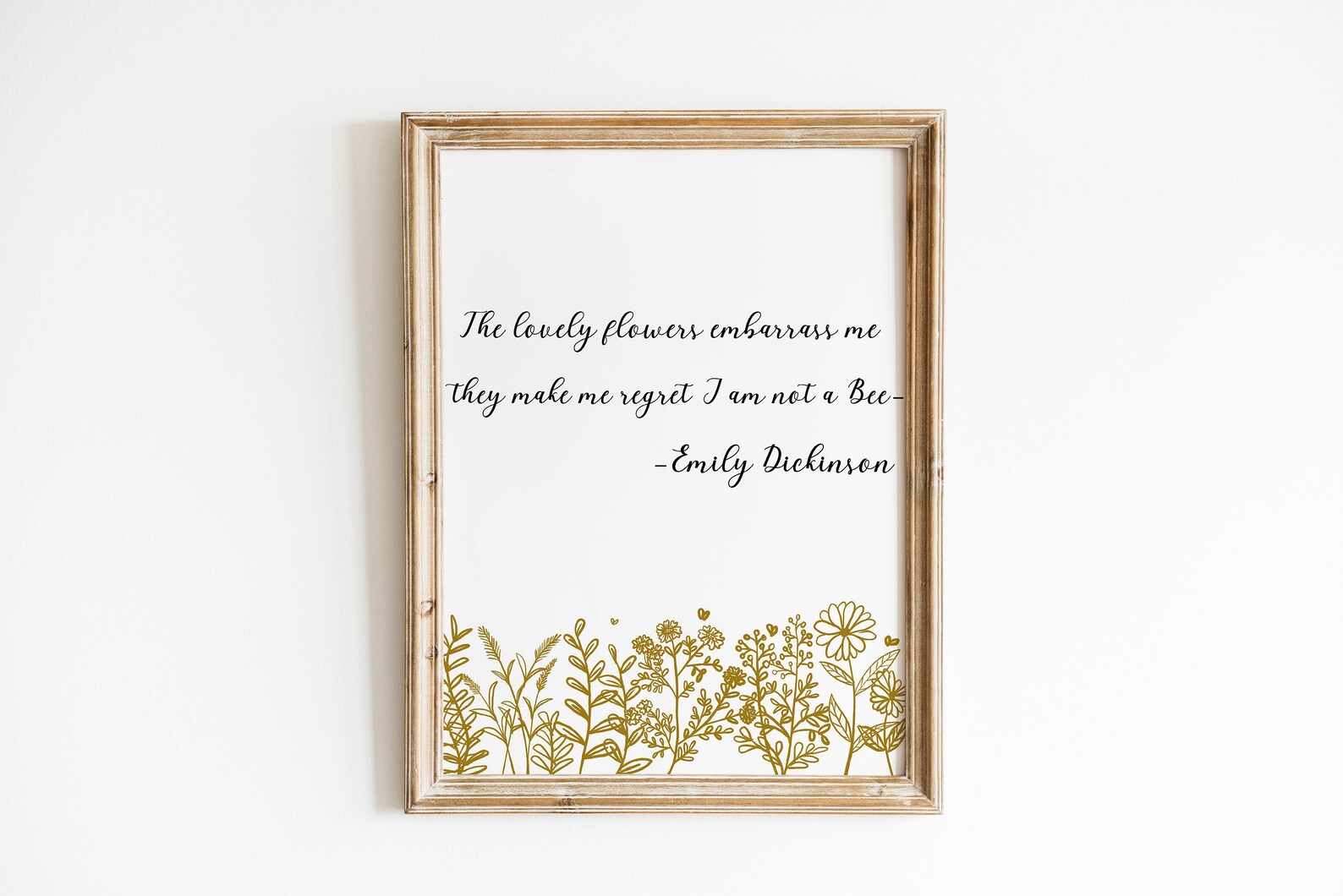 Emily Dickinson Quote Bee Wall Art Set of 2 Prints Quote - Etsy