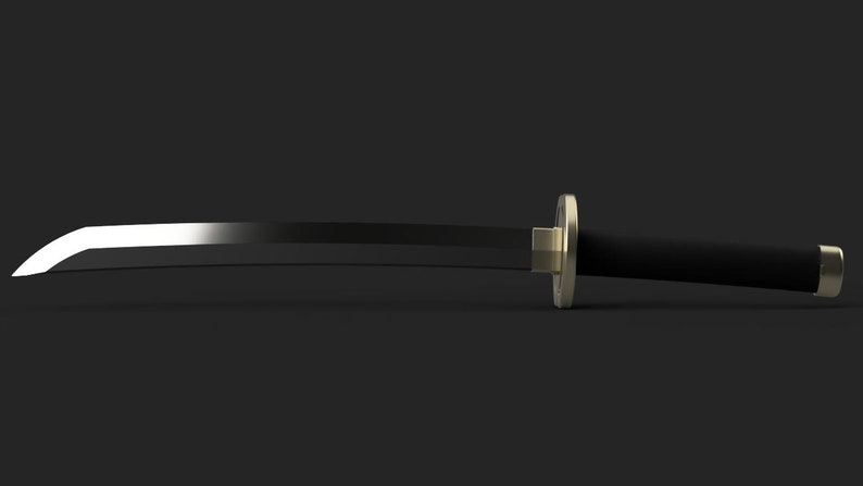 Genya Shinazugawa's Wakizashi Scabbard Digital 3D - Etsy