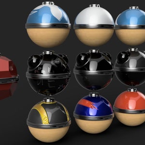 Hisuian Poke Ball 3D Model File Set - 10 Designs - Digital 3D Print ...