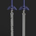 Link's Master Sword and Scabbard - Digital 3D Print Model Files - Etsy
