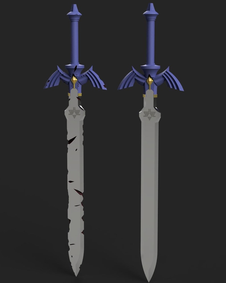 Link's Master Sword and Scabbard - Digital 3D Print Model Files - Etsy