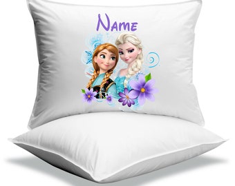 Frozen Elsa Anna Silver Reversible Sequins Pillow Cover Case ...