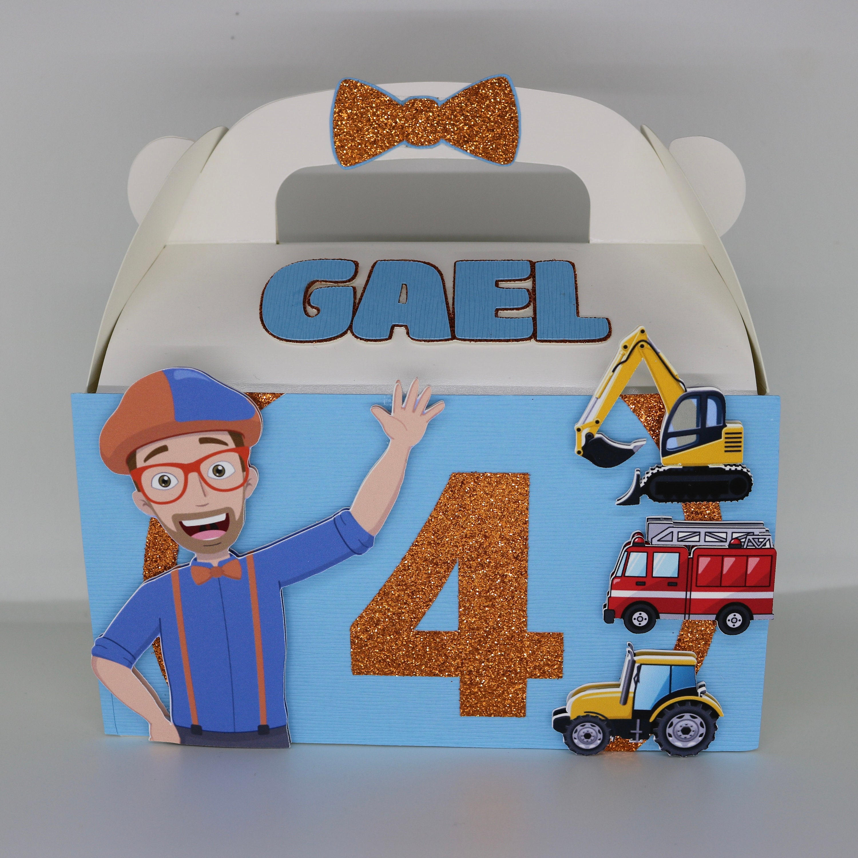 Blippi Birthday Boxes, Treat Boxes, Gable Boxes, Favor Boxes, Blippi - Etsy