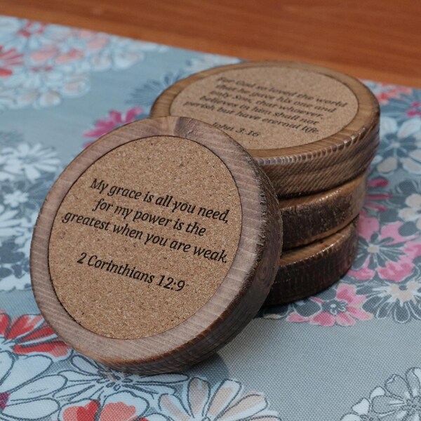 Bible Verse Coasters - Etsy