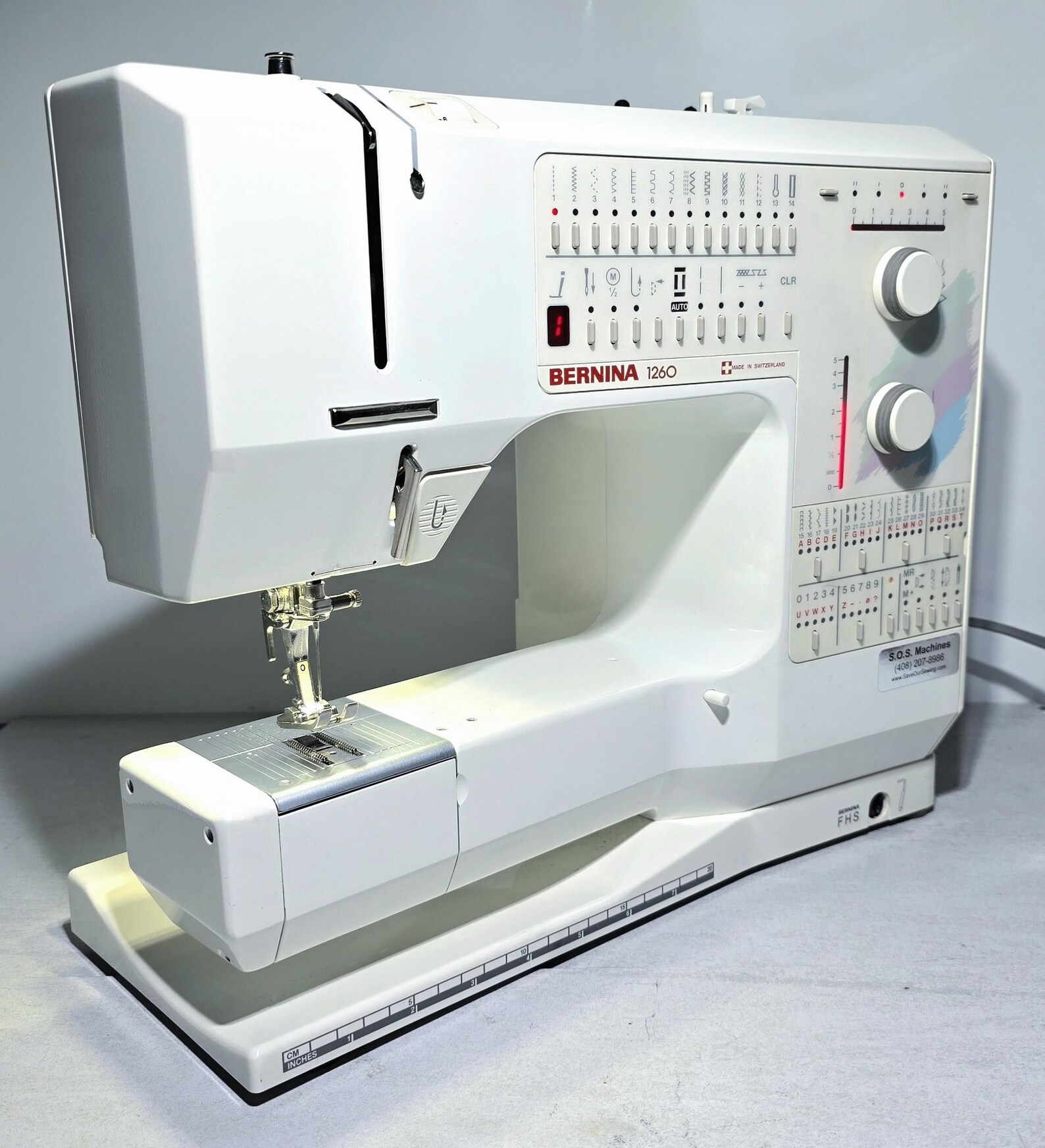 Bernina 1260 Sewing Machine Pro-serviced + LED Lighting Upgrade + 2 Yr ...