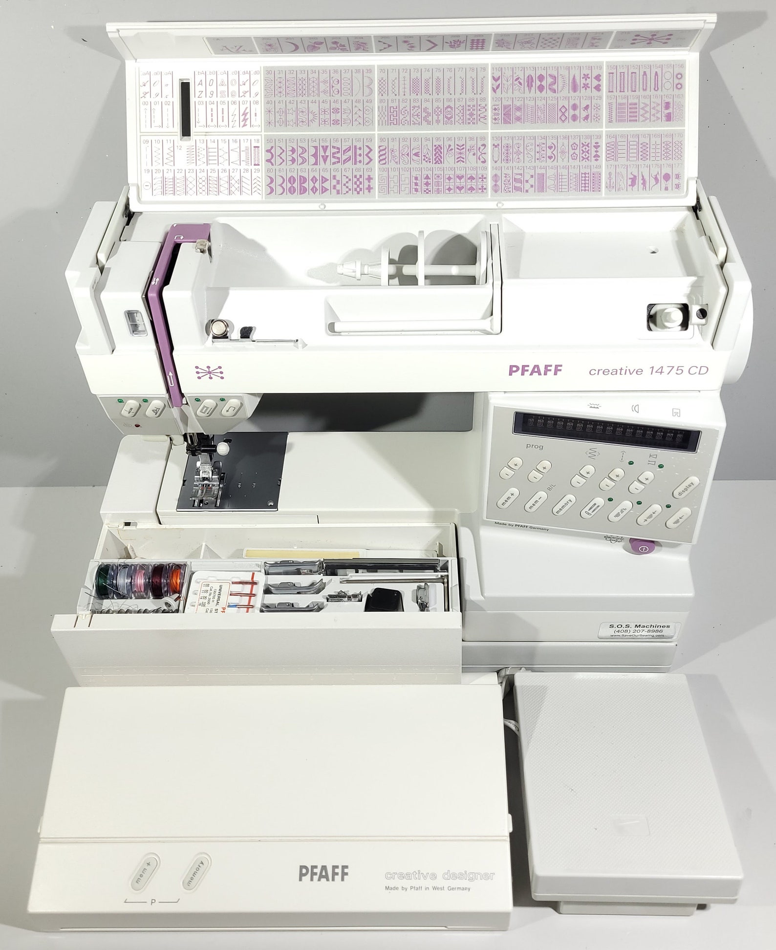 Pfaff 1475 CD Heavy-duty Sewing Machine Pro-serviced, 2-year Guarantee ...