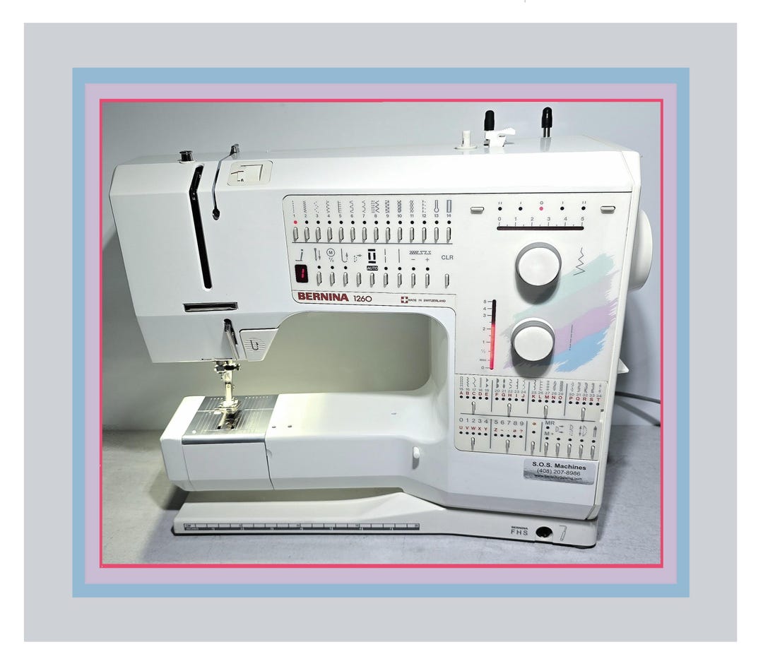 Bernina 1260 Sewing Machine Pro-serviced + LED Lighting Upgrade + 2 Yr ...
