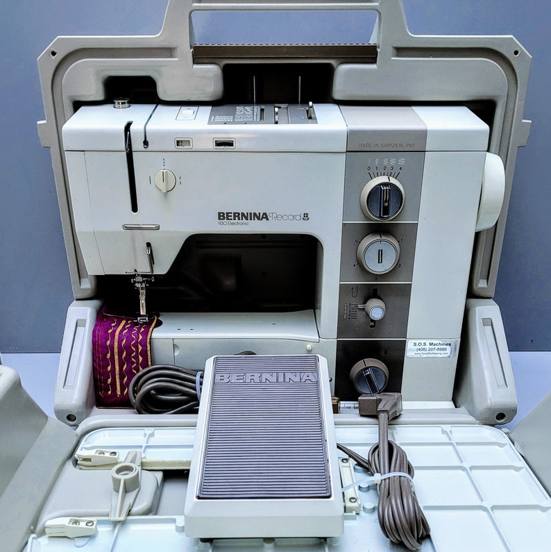 Bernina 930 Record Sewing Machine: Serviced, Heavy-duty, Portable W ...