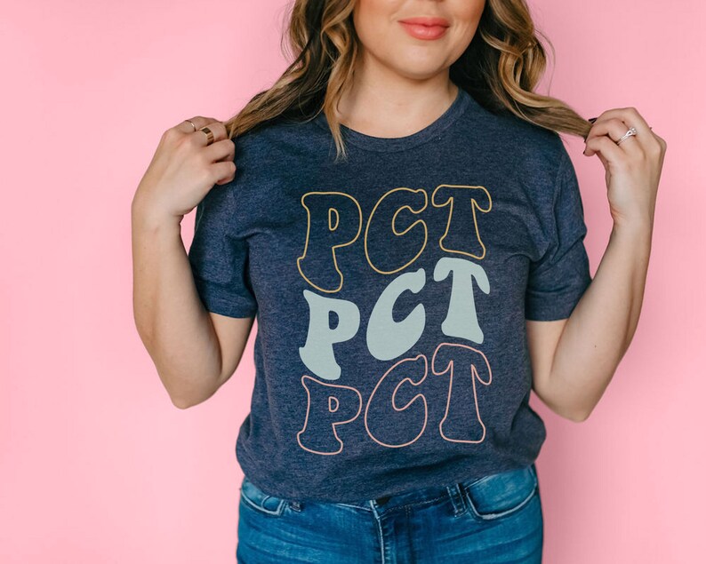 Patient Care Tech Shirt Groovy PCT Team Tshirt Patient Care - Etsy