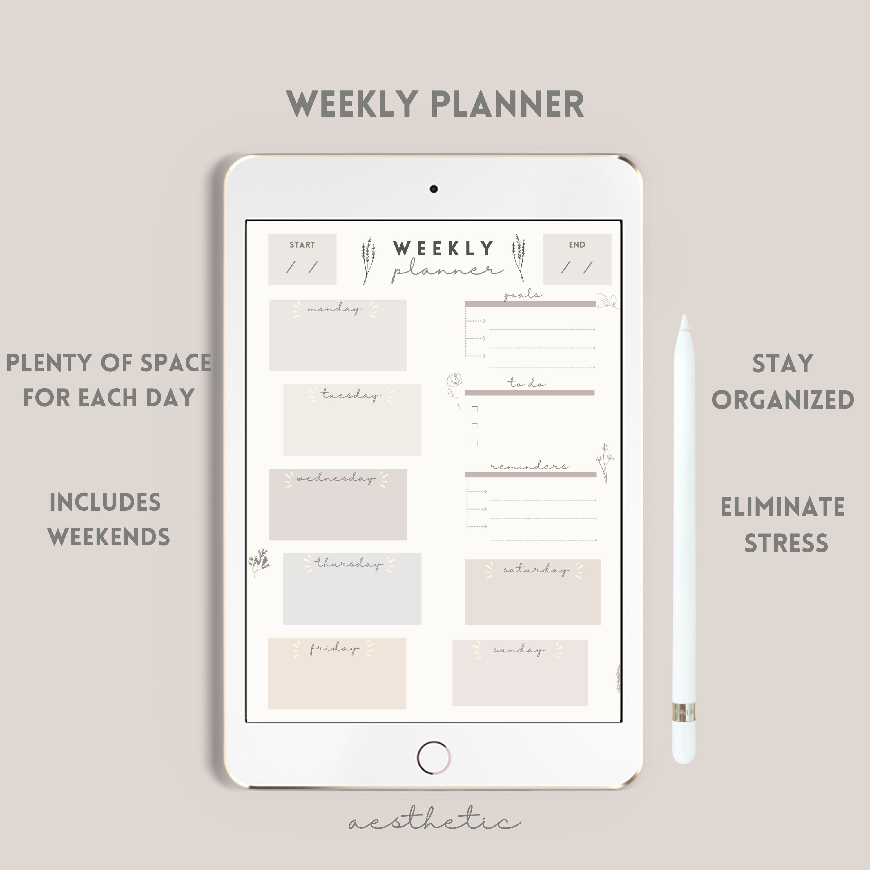 STUDENT All-in-one Undated School Academic Digital Planner- Goodnotes ...