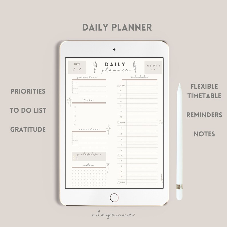 STUDENT All-in-one Undated School Academic Digital Planner - Etsy