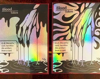 Blood Token Mtg - Etsy