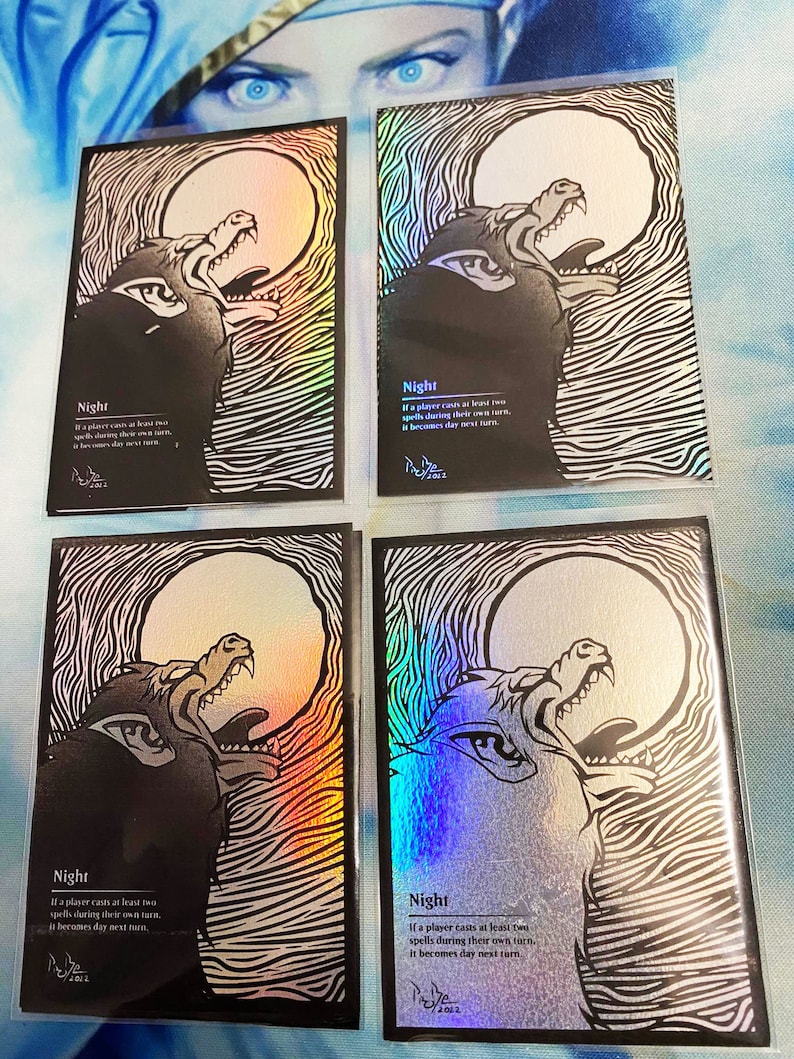 MTG - Custom FOIL Token - Day / Night - Vegeta - Oozaru -dragon Ball ...