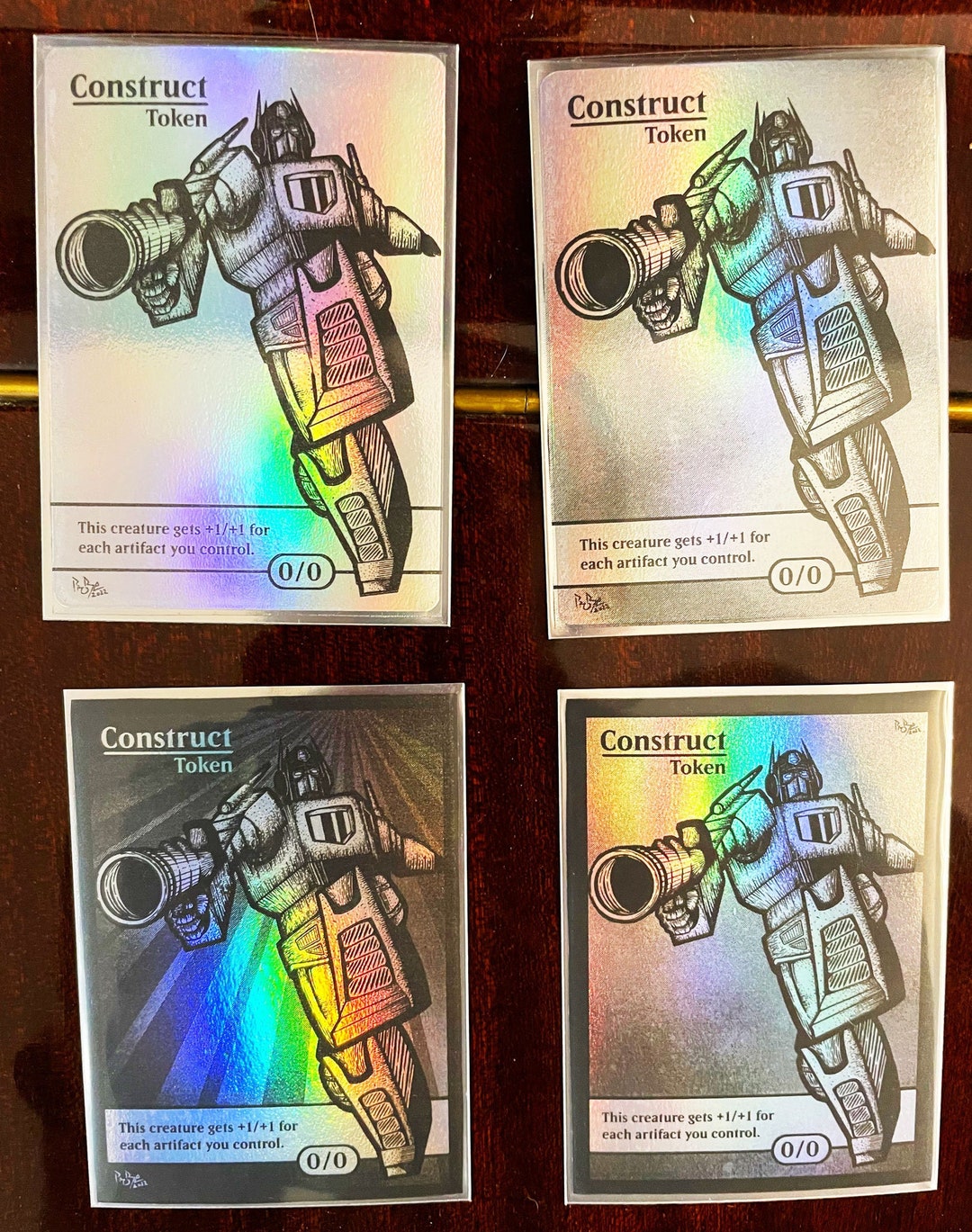 MTG Custom FOIL Token Urza's Saga Construct Optimus - Etsy