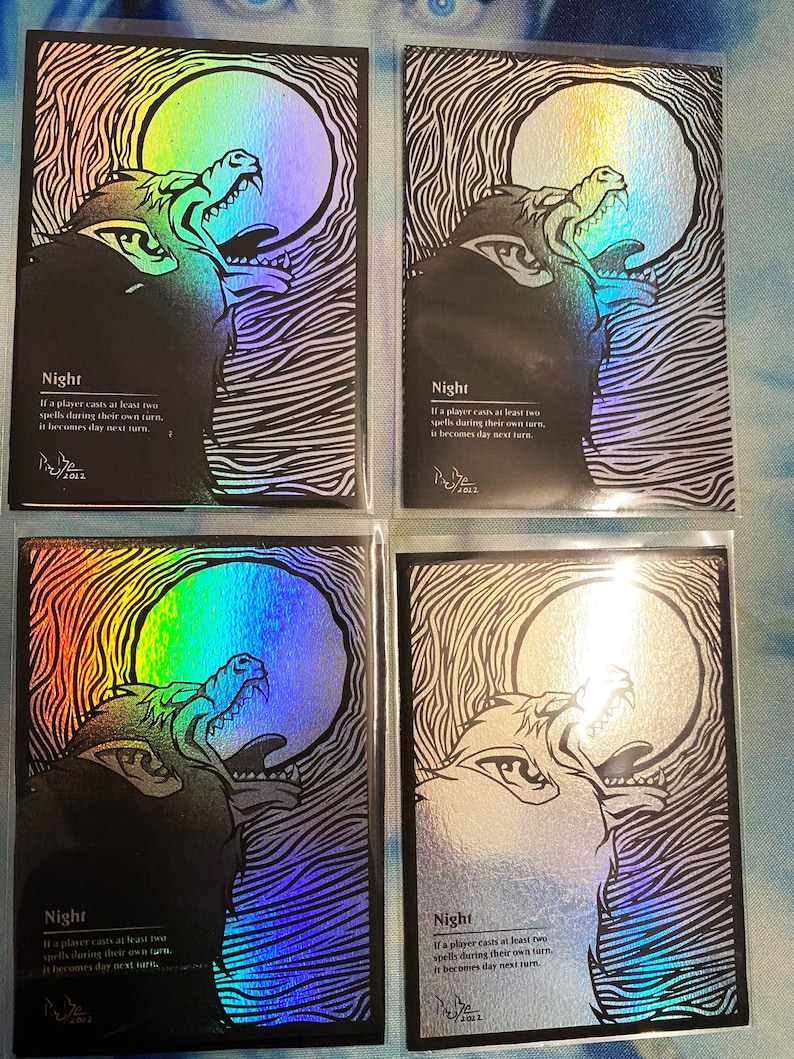 MTG - Custom FOIL Token - Day / Night - Vegeta - Oozaru -dragon Ball ...