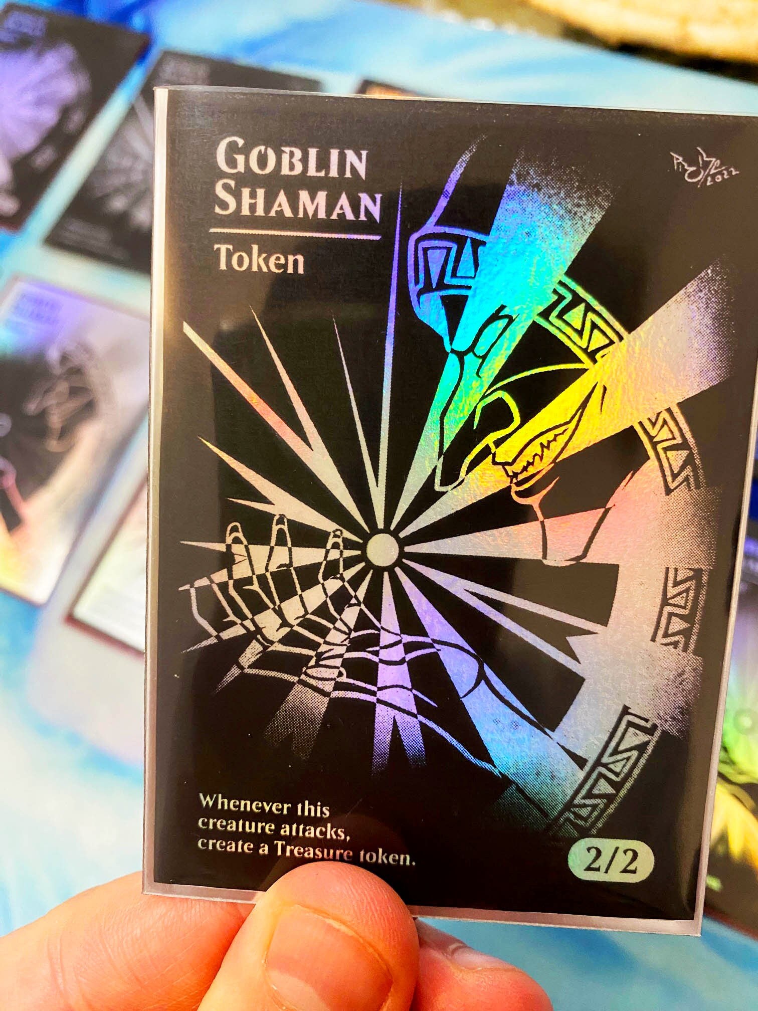 MTG - Custom FOIL Token - FABLE Goblin Shaman - Pro8eart - Etsy