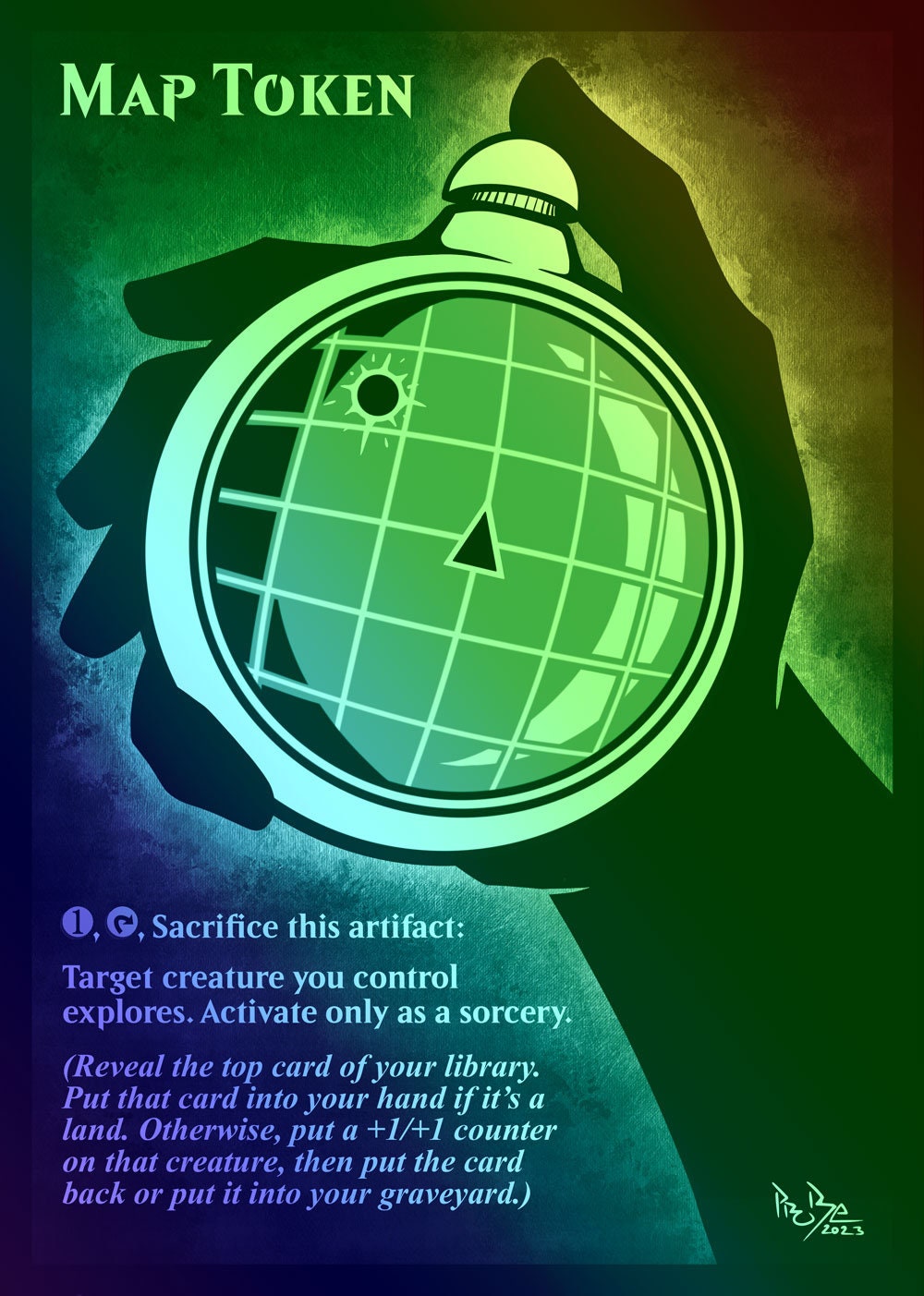 MTG - Custom FOIL Token - Map - Dragon Radar - Dragon Ball Inspired ...