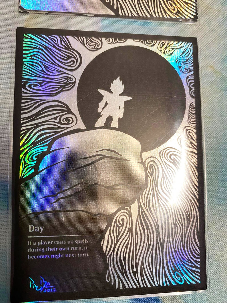 MTG Custom FOIL Token Day / Night Vegeta Oozaru - Etsy