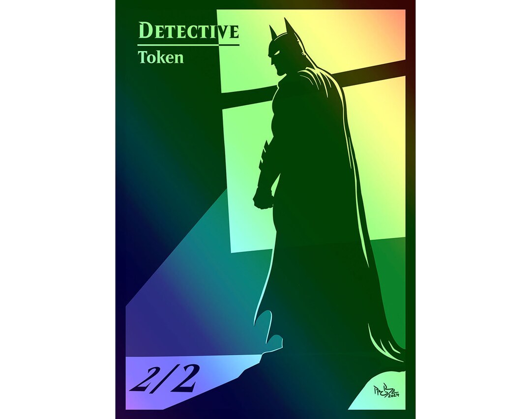 MTG - Custom FOIL Token - DETECTIVE - Batman Inspired - Pro8eart - Etsy