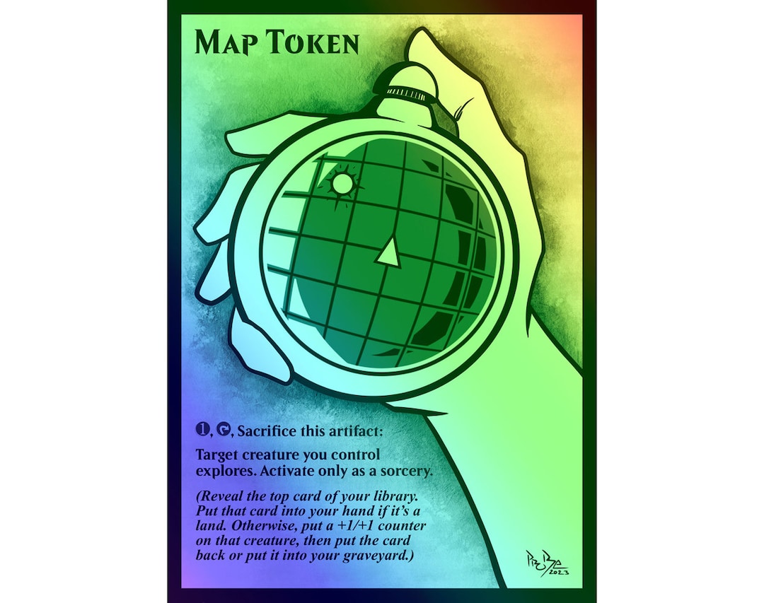 MTG - Custom FOIL Token - Map - Dragon Radar - Dragon Ball Inspired ...