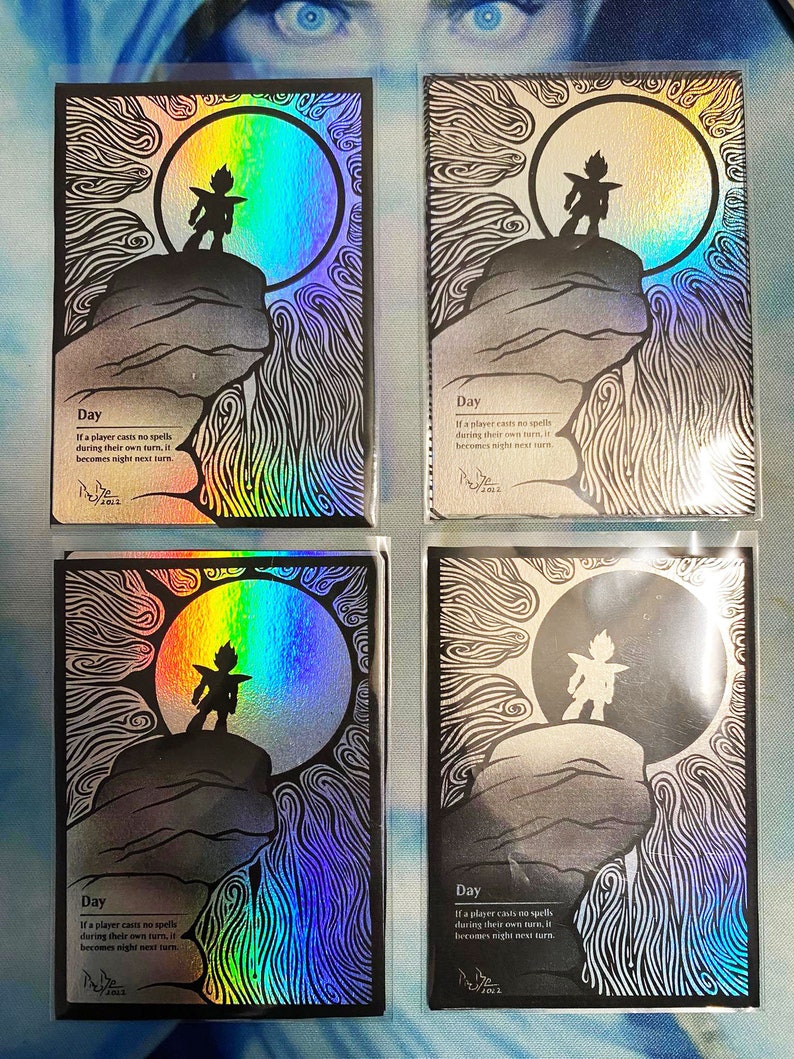 MTG - Custom FOIL Token - Day / Night - Vegeta - Oozaru -dragon Ball ...