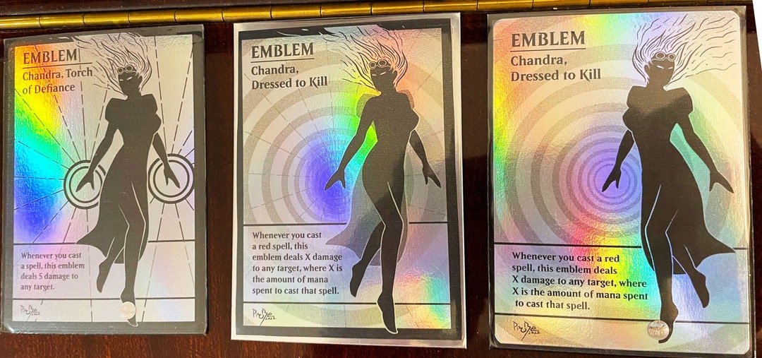 MTG Custom FOIL Token Chandra Emblem Pro8eart - Etsy