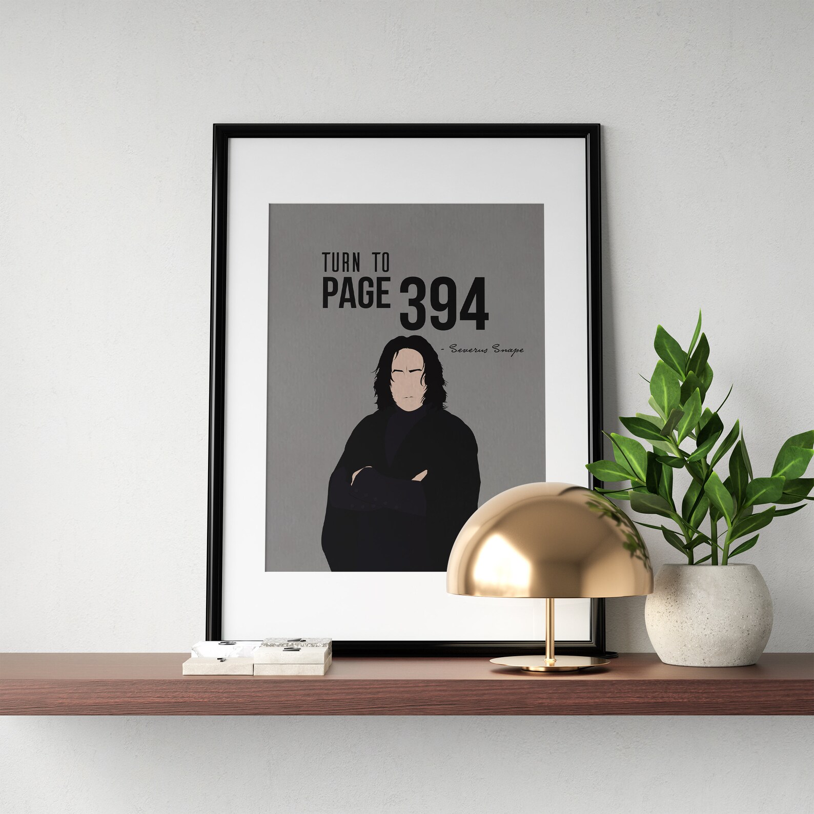 Severus Snape "turn to Page 394" Art Print (digital Download) - Etsy